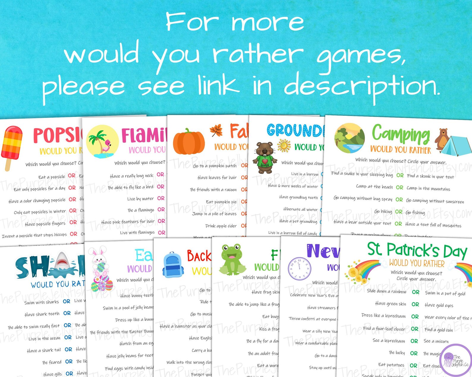 Would You Rather Game Printable Spring Activity for Kids, This or That ...
