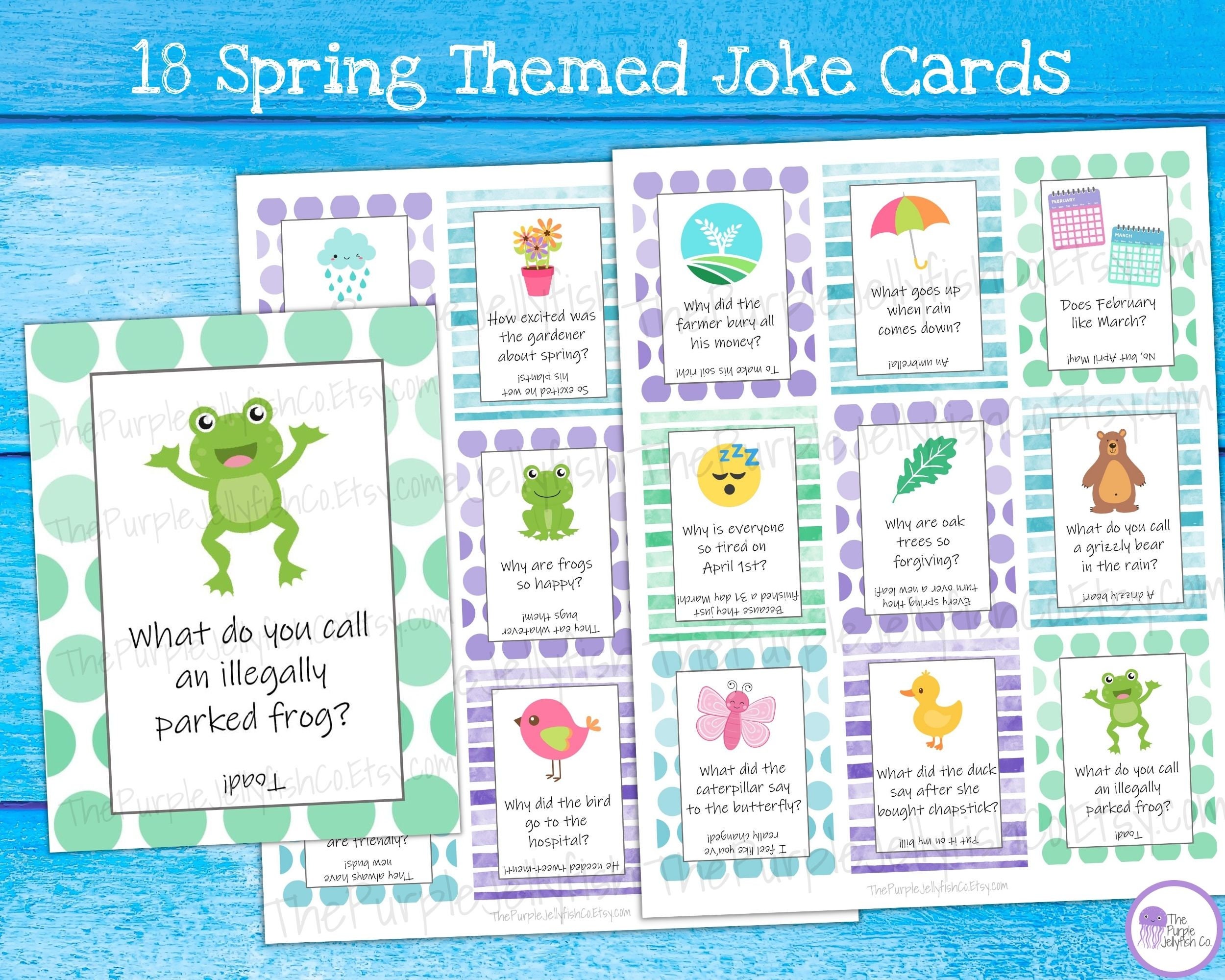 Spring Lunchbox Jokes, Printable Lunchbox Notes, Easter Lunch Box Jokes ...