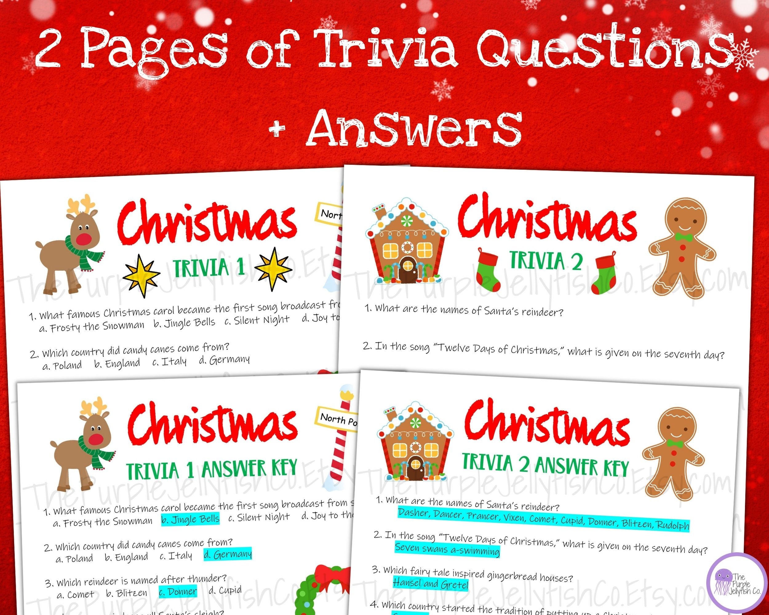 Christmas Trivia Games, Christmas Games for Families, Christmas ...