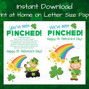 You've Been Pinched St. Patrick's Day Game for Kids Printable, St ...