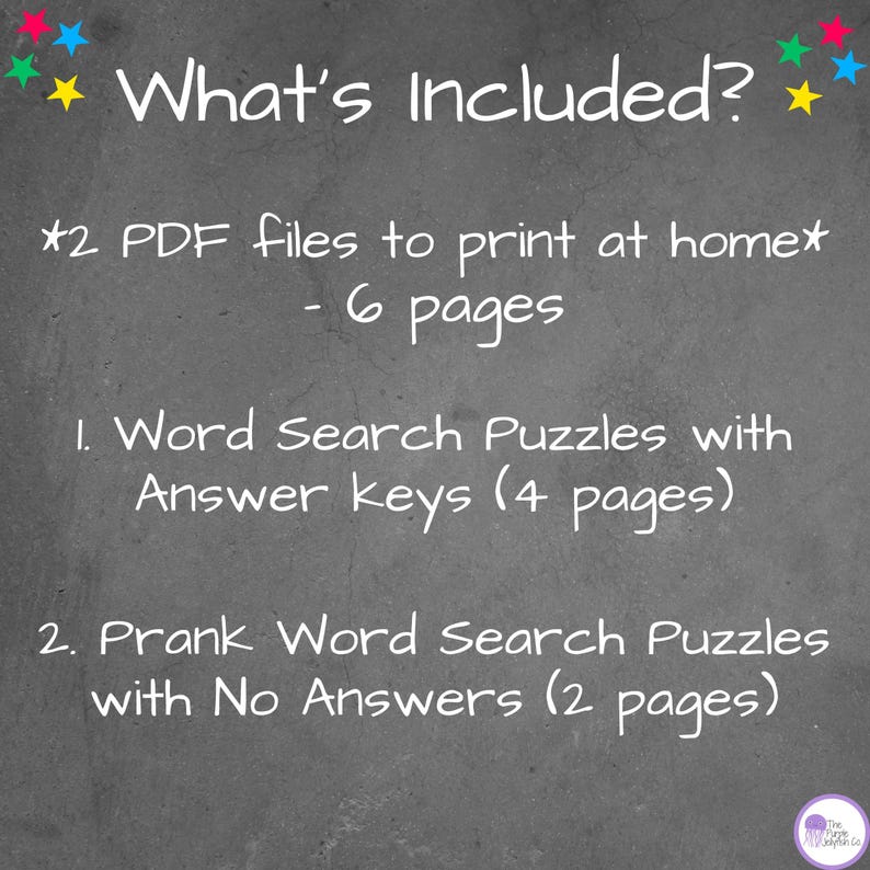 April Fools Day Word Search Printable, Funny April Fools Prank for Kids ...