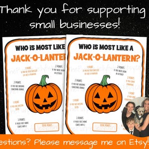 Who is Most Like a Jack-o-lantern, Halloween Party Games for Kids ...