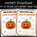 Who is Most Like a Jack-o-lantern, Printable Halloween Party Game for ...