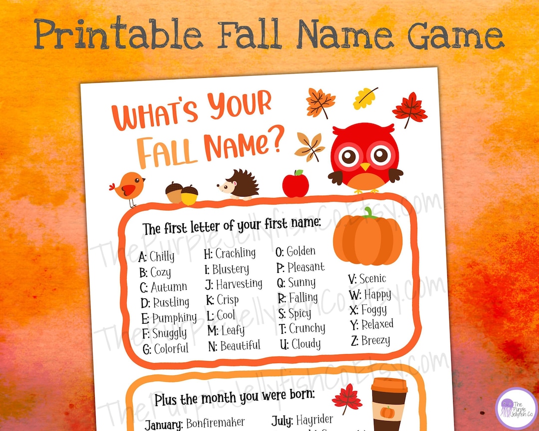 Fall Name Generator What s Your Name Game Fall Activity Etsy fall-name-generator-what-s-your-name-game-fall-activity-etsy