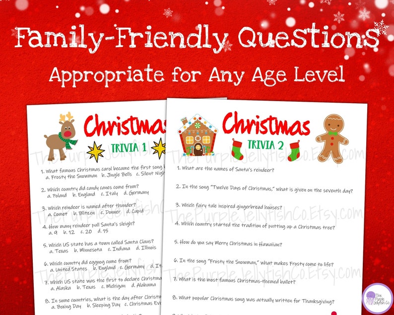 Christmas Trivia Games, Christmas Games for Families, Christmas ...