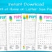 Popsicle Word Search Puzzle, Fun Summer Activity for Kids Teens ...
