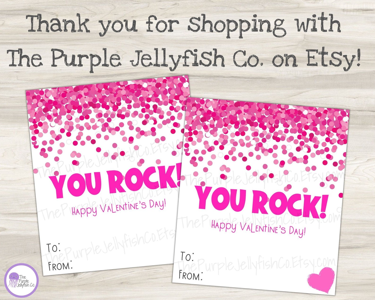 You Rock Valentine Tag Classroom Valentines Printable Pop - Etsy
