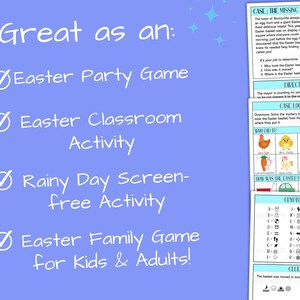 Easter Mystery Game for Kids Printable Easter Escape Room Game Teens ...