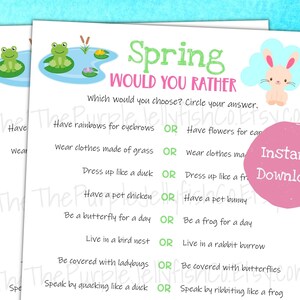 Spring A to Z Game, Printable Spring Game for Kids & Adults, Easter A-Z ...