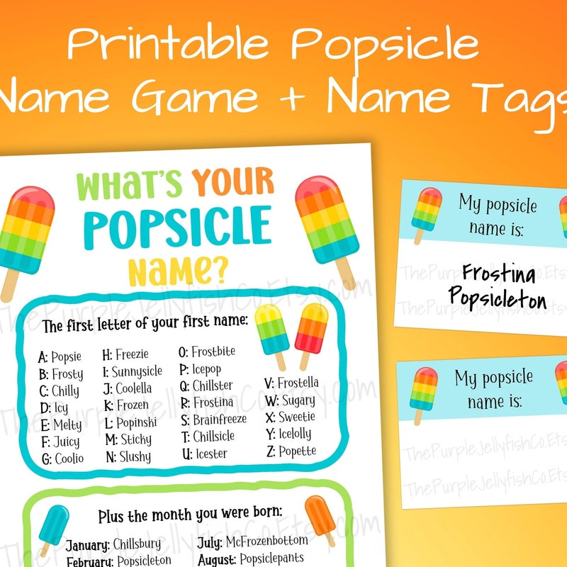 Popsicle Baby Shower - Etsy