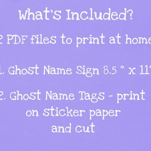What's Your Ghost Name Game Printable Halloween Name Sign - Etsy