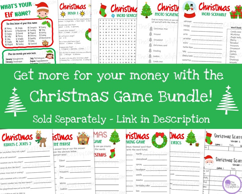 Christmas Word List, Christmas Printable Games for Kids, Christmas Word ...