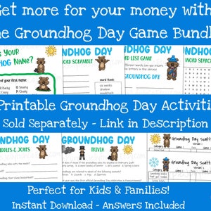 Groundhog Day Trivia Game, Printable Groundhog Day Game for Kids ...