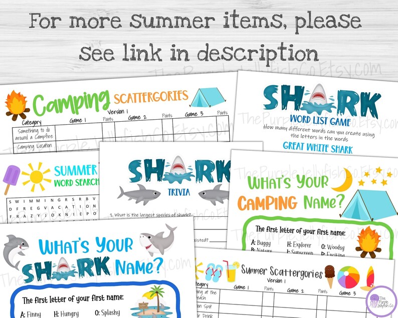 What's Your Summer Break Name Game, Summer Party Decoration, Last Day ...
