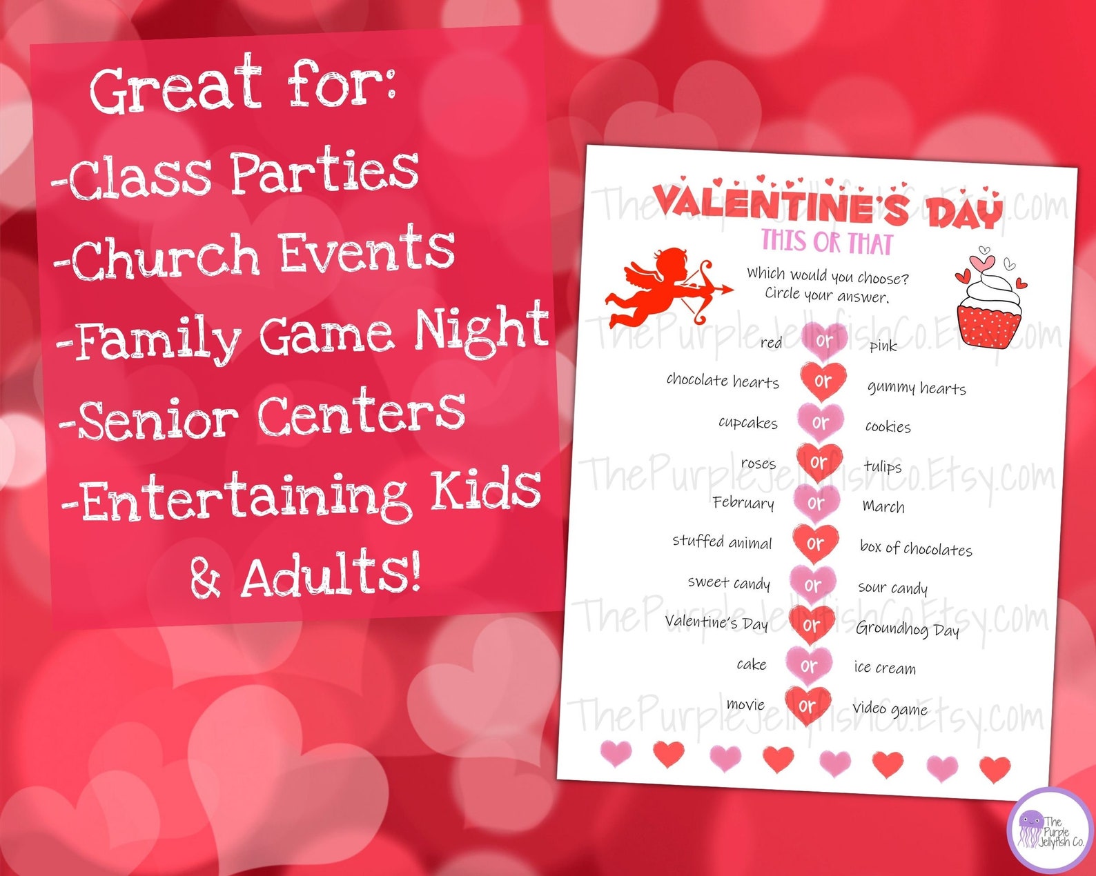 Valentines This or That Game Printable, Valentines Day Would You Rather ...