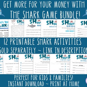Shark Word Scramble With Answers, Shark Activity for Kids, Shark Game ...