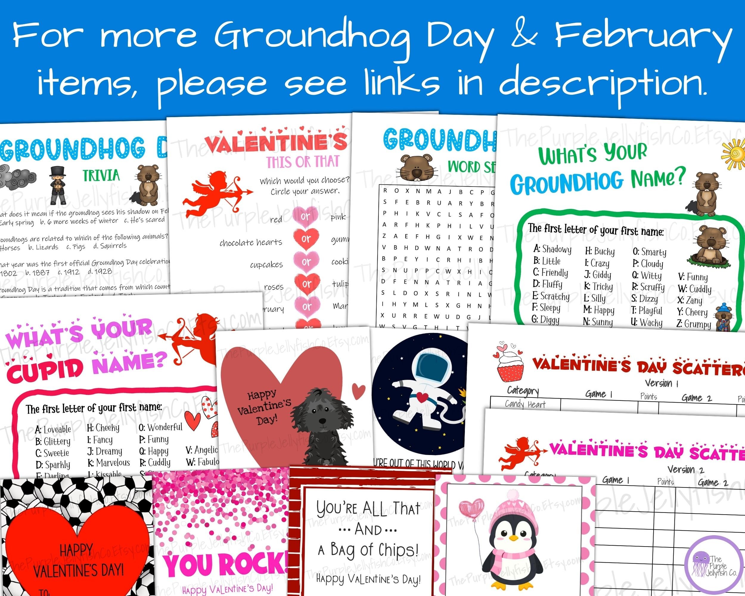 Groundhog Day Word Scramble for Kids, Printable Groundhog Activity ...