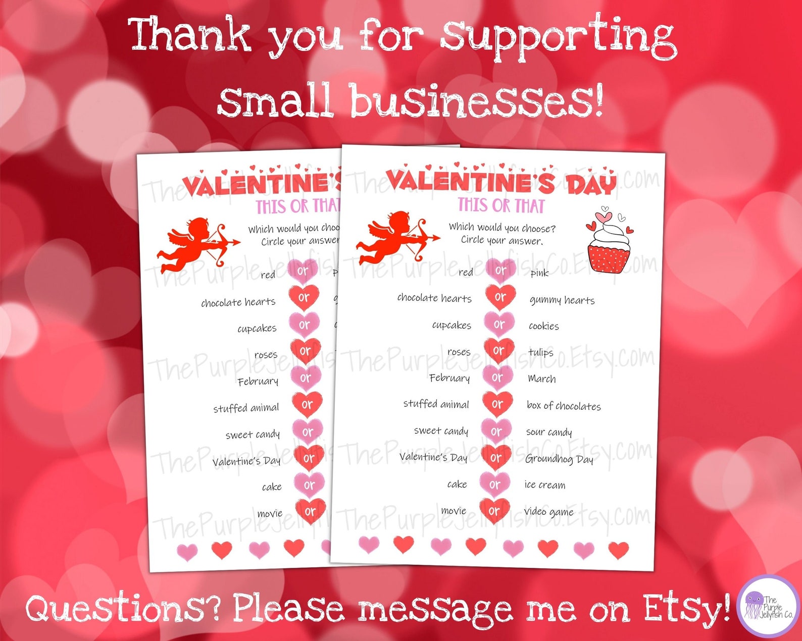 Valentines This or That Game Printable, Valentines Day Would You Rather ...