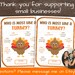 Who is Most Like a Turkey, Thanksgiving Game Printable, Friendsgiving ...