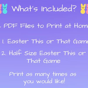 This or That Easter Game Printable, Easter Activity for Kids & Adults ...