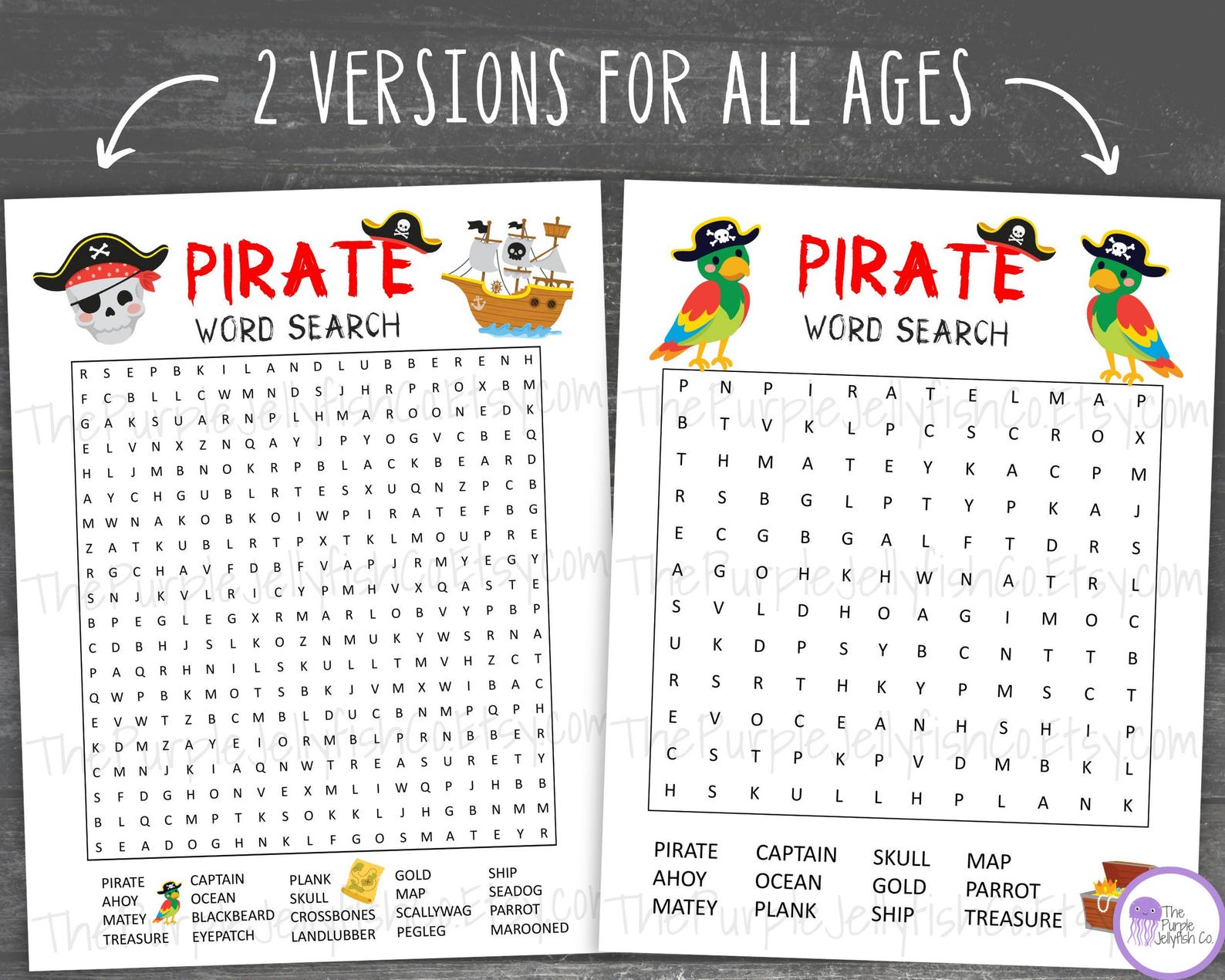 Pirate Word Search Printable, Talk Like a Pirate Day Activity for Kids ...