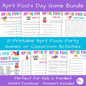 April Fools Games for Kids & Adults, April Fool's Day Party Ideas, Fun ...