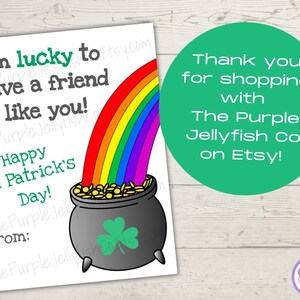 Printable St. Patrick's Day Gift Tags, St. Patrick's Day Cards for Kids ...