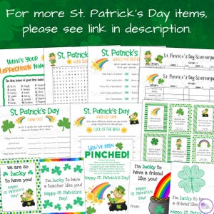 St. Patrick's Day Trivia Game Printable, St Patricks Day Party Game ...