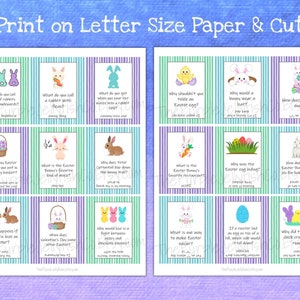 Easter Lunchbox Jokes, Printable Easter Lunch Box Notes, Joke Cards for ...