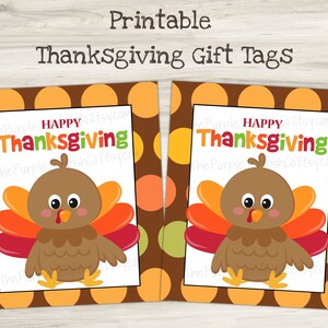 Thanksgiving Gift Tag Printable, Happy Thanksgiving Card, Thanksgiving ...