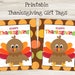 Thanksgiving Gift Tag Printable, Happy Thanksgiving Card, Thanksgiving ...