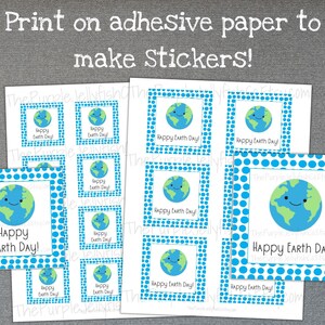 Earth Day Tag, Earth Day Printable, Happy Earth Day, Earth Day Gift Tag ...
