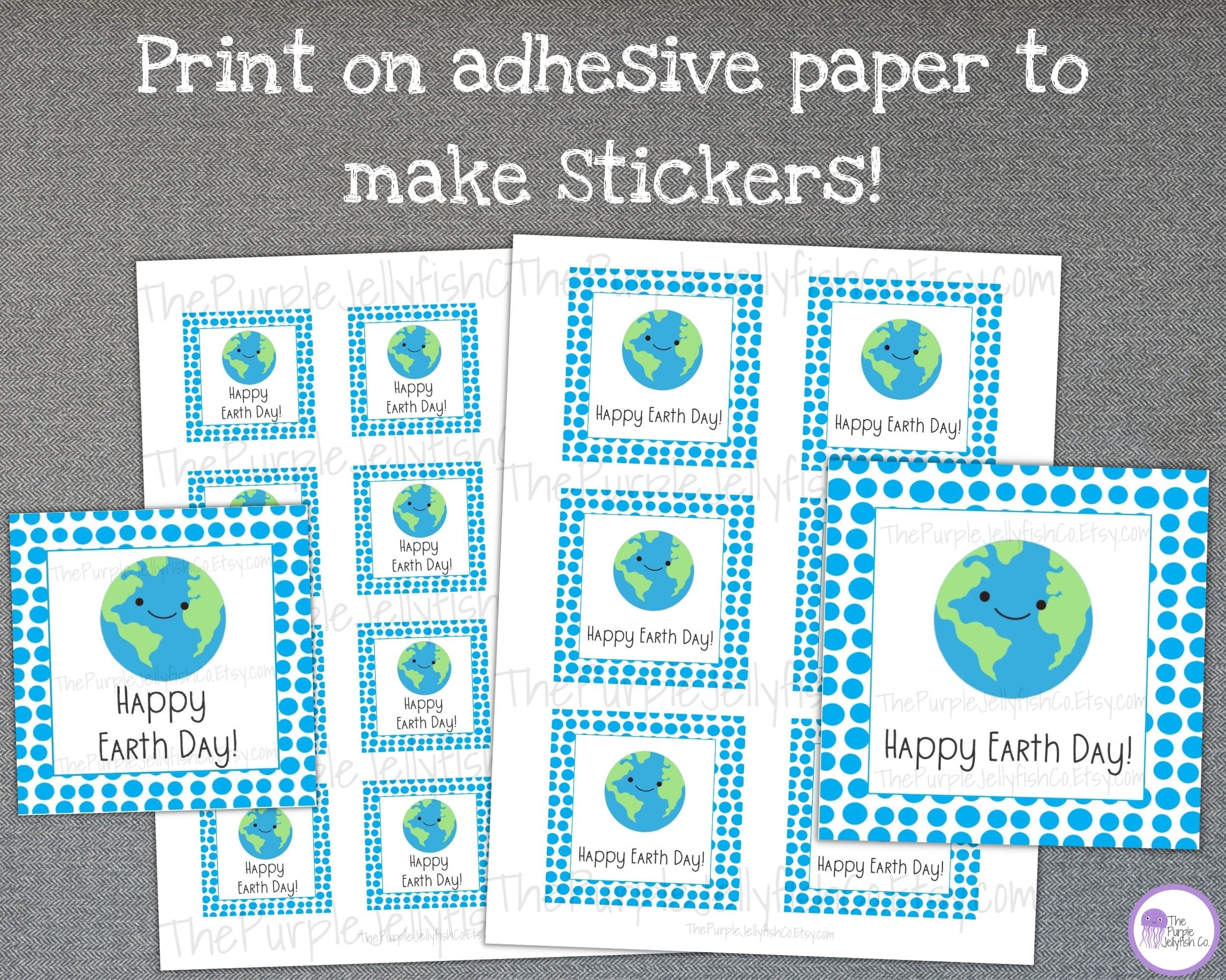 Earth Day Tag, Earth Day Printable, Happy Earth Day, Earth Day Gift Tag ...