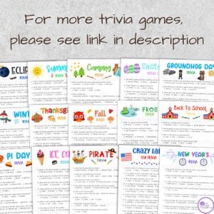 April Fool's Day Trivia Game Printable, April Fools Party Idea, April ...