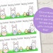Printable Easter Gift Tags, Kawaii Easter Mini Cards, Instant Digital ...