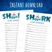 Shark Word Scramble With Answers, Shark Activity for Kids, Shark Game ...