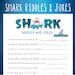 Printable Shark Jokes for Kids, Shark Week Game, Ocean Activity, Shark ...