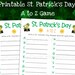 A to Z Game St Patricks Day, Printable St Patricks Day Game for Kids ...