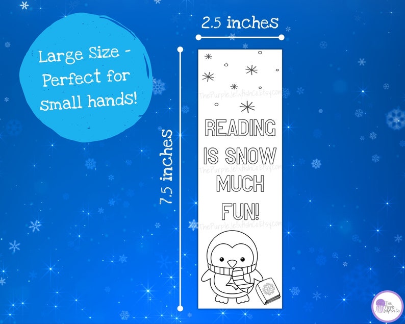 Winter Coloring Bookmark, Color Your Own Bookmarks, Christmas Activity ...