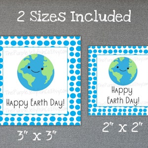 Earth Day Tag, Earth Day Printable, Happy Earth Day, Earth Day Gift Tag ...