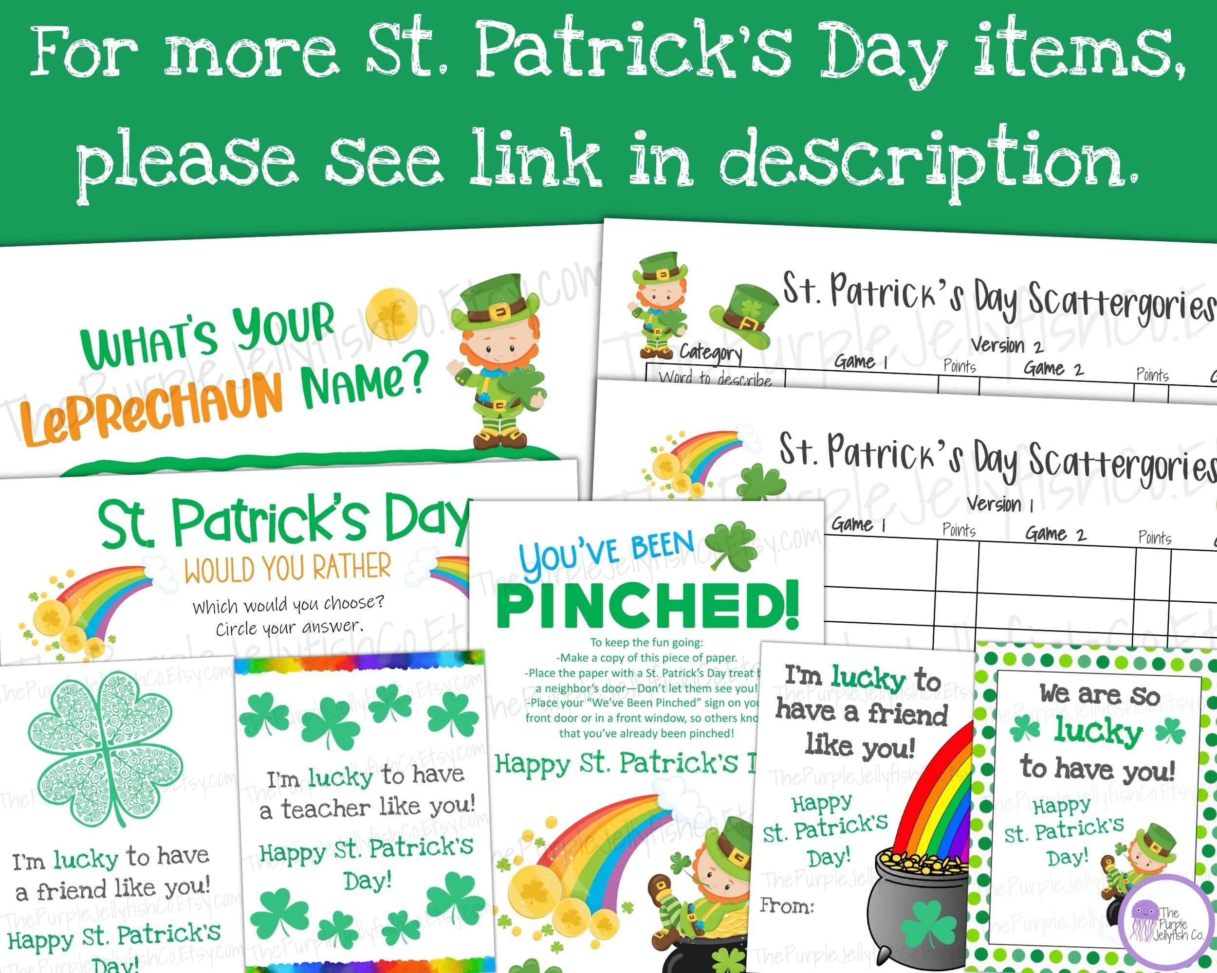 This or That St Patricks Day Game for Kids, Printable St Patricks Day ...