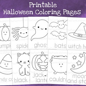 Halloween Coloring Pages for Kids, Preschool Tracing Worksheets ...