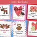 Woodland Animal Valentines Printable, Cute Animal Valentines Day Cards ...