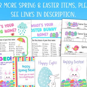 Spring Lunch Box Jokes for Kids Printable Lunchbox Notes, Funny Easter ...