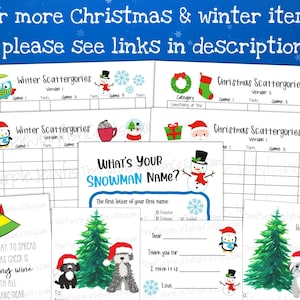 What's Your Penguin Name Game, Printable Winter Activity for Kids ...