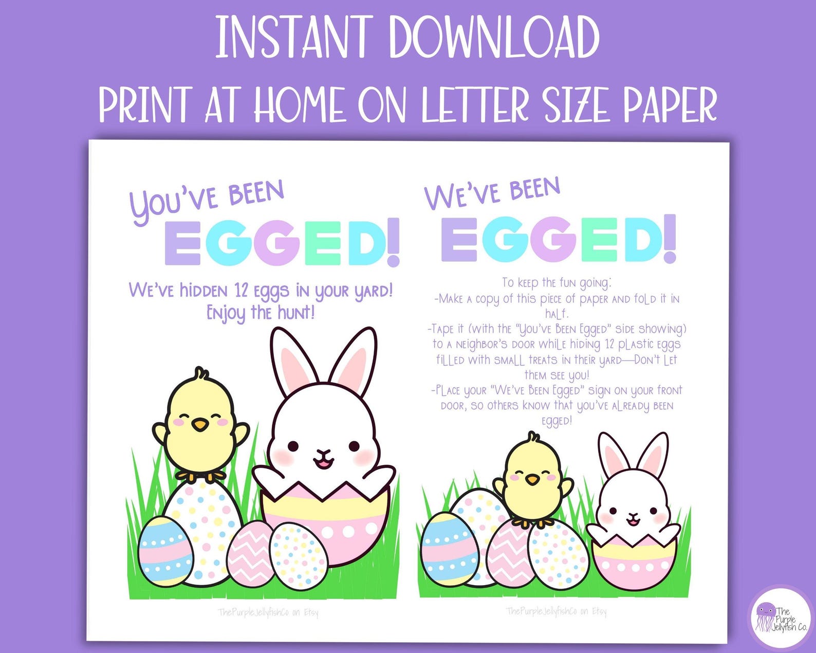 You've Been Egged Easter Activity for Kids Printable Easter Game ...