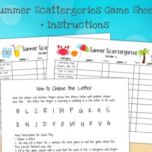 Summer Activities for Kids, Printable Summer Games, End of Year ...