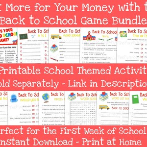 Back to School Word Scramble for Kids Printable First Day of School ...