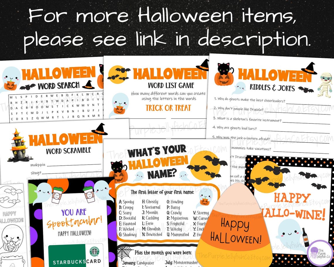 Halloween Word Search Games, Halloween Worksheets for Kids, Halloween ...