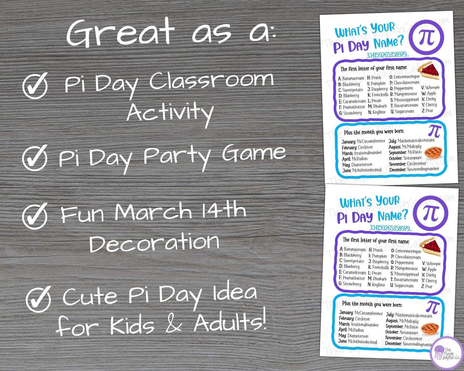 What's Your Pi Day Name Game Name Tags, Printable Pi Day Activity for ...